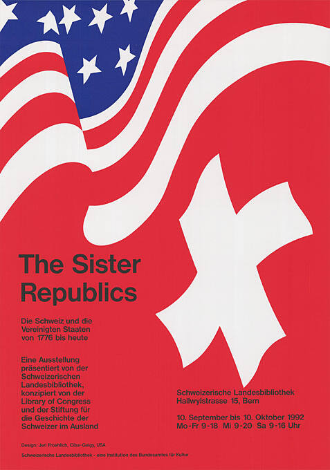 The Sister Republics, Schweizerische Landesbibliothek, Bern – Works – Online-Katalog Plakatsammlung